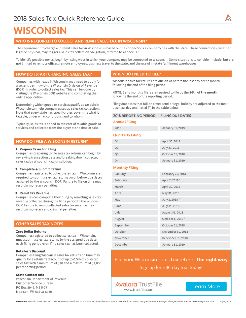 Marketplaces required to collect sales tax for sellers in Wisconsin ...