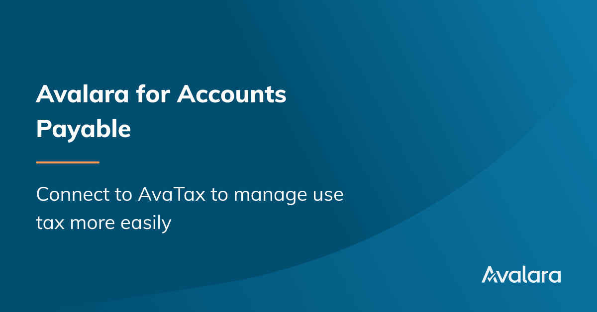 AvaTax for Accounts Payable - Avalara