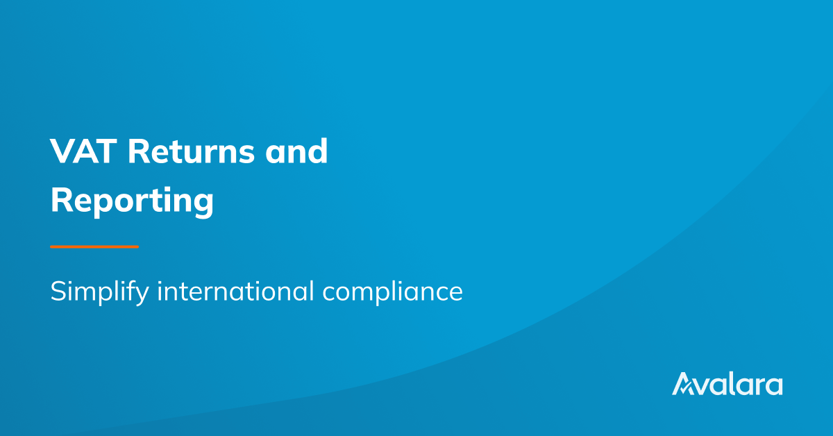 VAT Returns and Reporting - Avalara