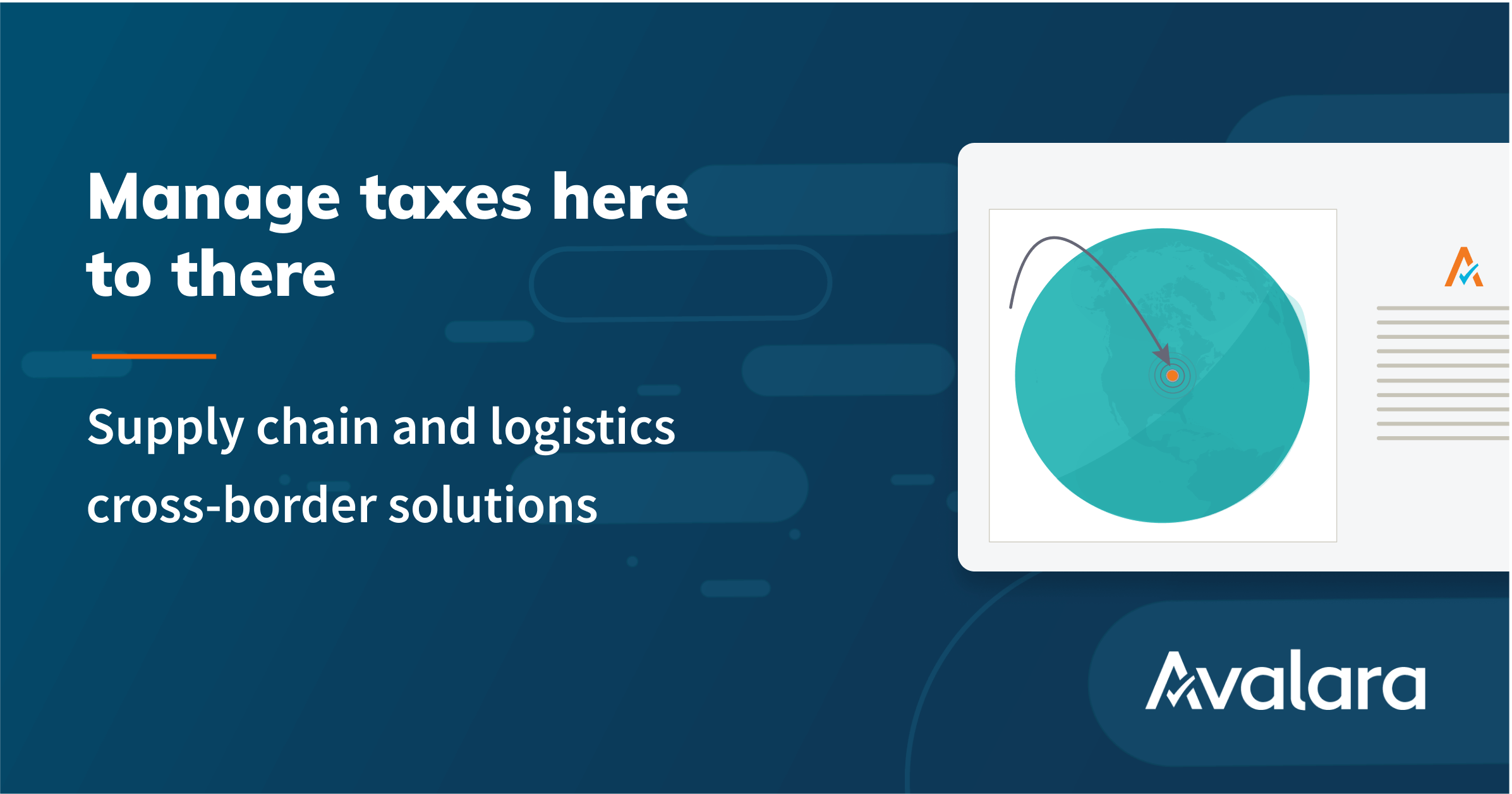 Supply chain & logistics cross-border solutions - Avalara